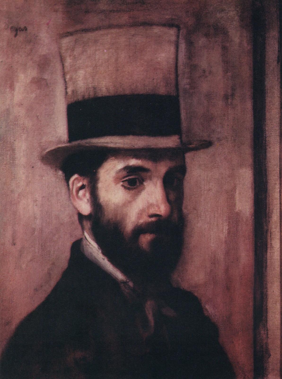 070 Edgar Degas - Portrait of Leon Bonnat 1863 - Giclee Fine Art | eBay