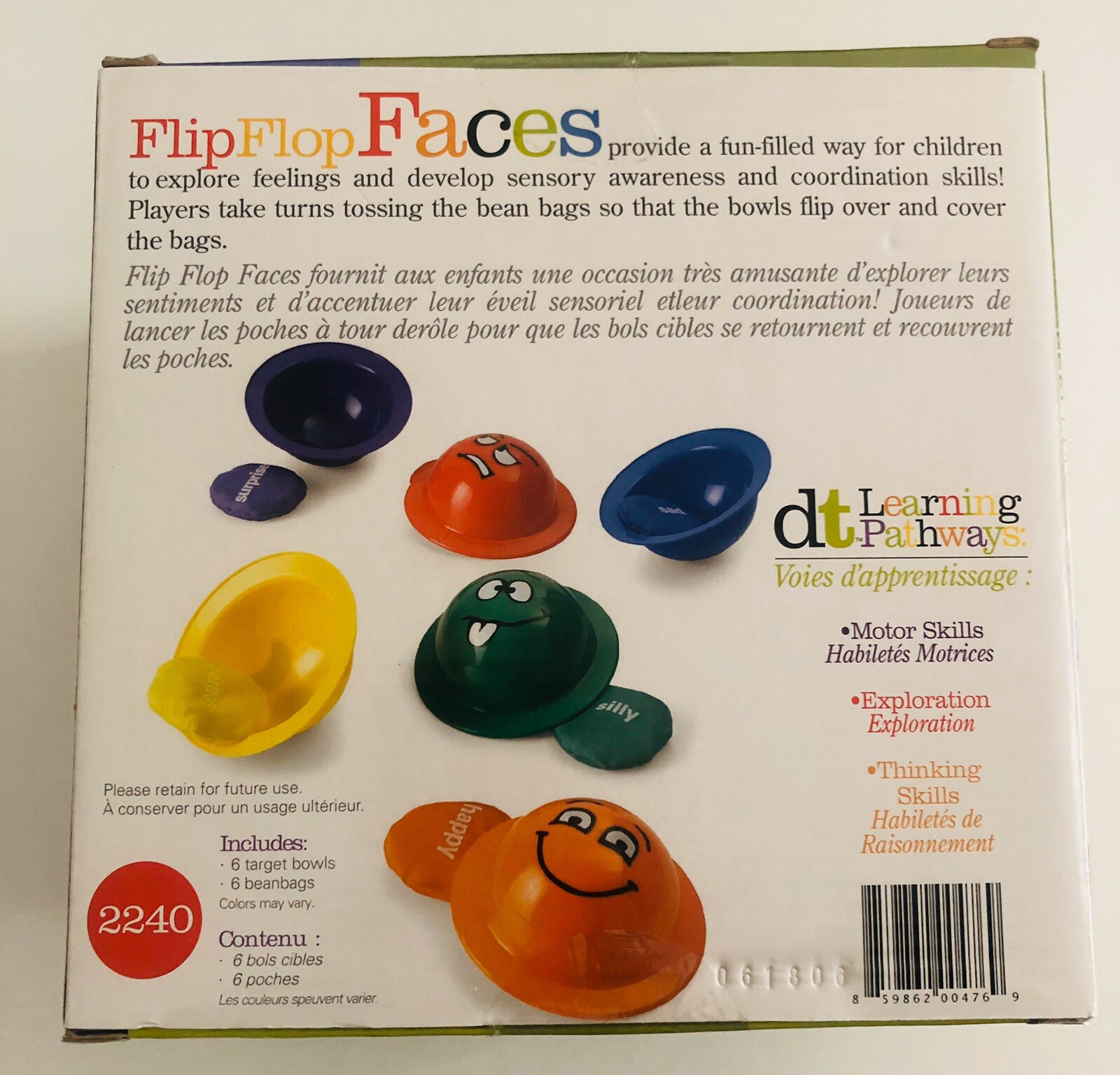 Discovery Toys Flip Flop Faces - Emotions-In-Motion - Beanbag Toss Game ...