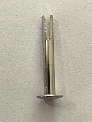 100 ~ 9/64" diameter x 5/16" head diameter x 1" long nickel plate split ...