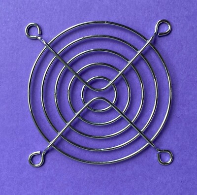 80mm Chrome Finished Fan Grill Guard Metal Steel Wire Zinc Plated | eBay