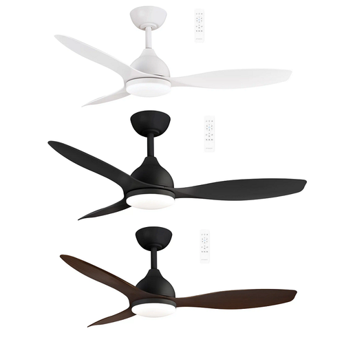 MARTEC Elite 48" & 52"DC Ceiling Fan With Remote Light White Black ...