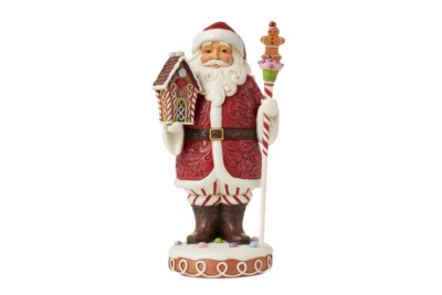 Jim Shore Heartwood Creek 6015410 GINGERBREAD SANTA WITH CANDY STAFF ...
