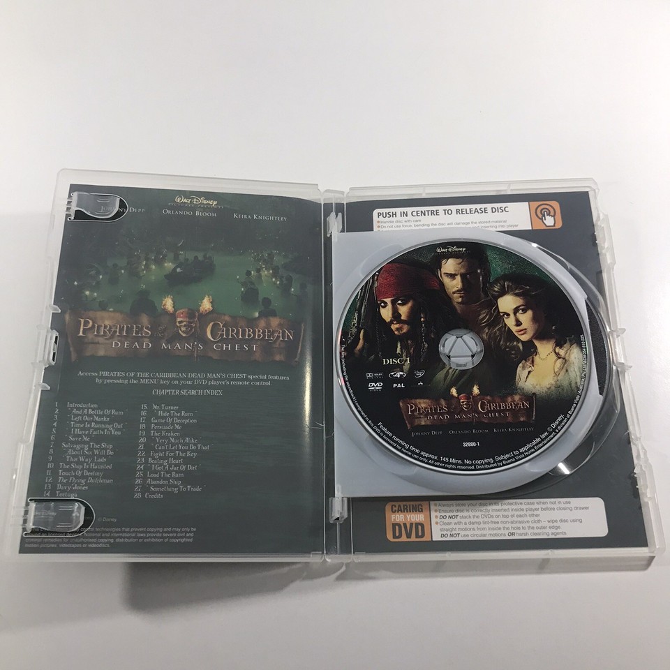 Pirates Of The Caribbean DVD Bundle Lot R4 PAL Black Pearl + Dead Man's ...