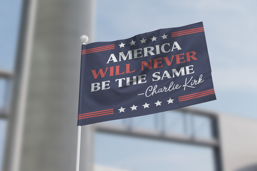 Decorative House Flag “America Will Never Be The Same” Outdoor ...