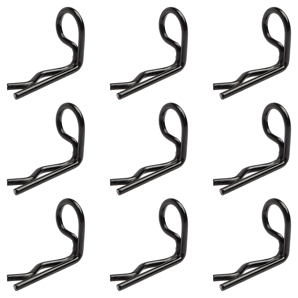 30-Pack 90-Degree Angle Body Clips Bent Springy Pins for All 1/10 Scale ...