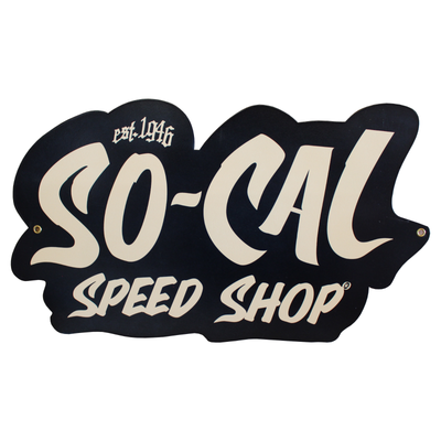 So-Cal Speed Shop Script Logo Cut Out Garage Tin Sign 15" S93290 | eBay