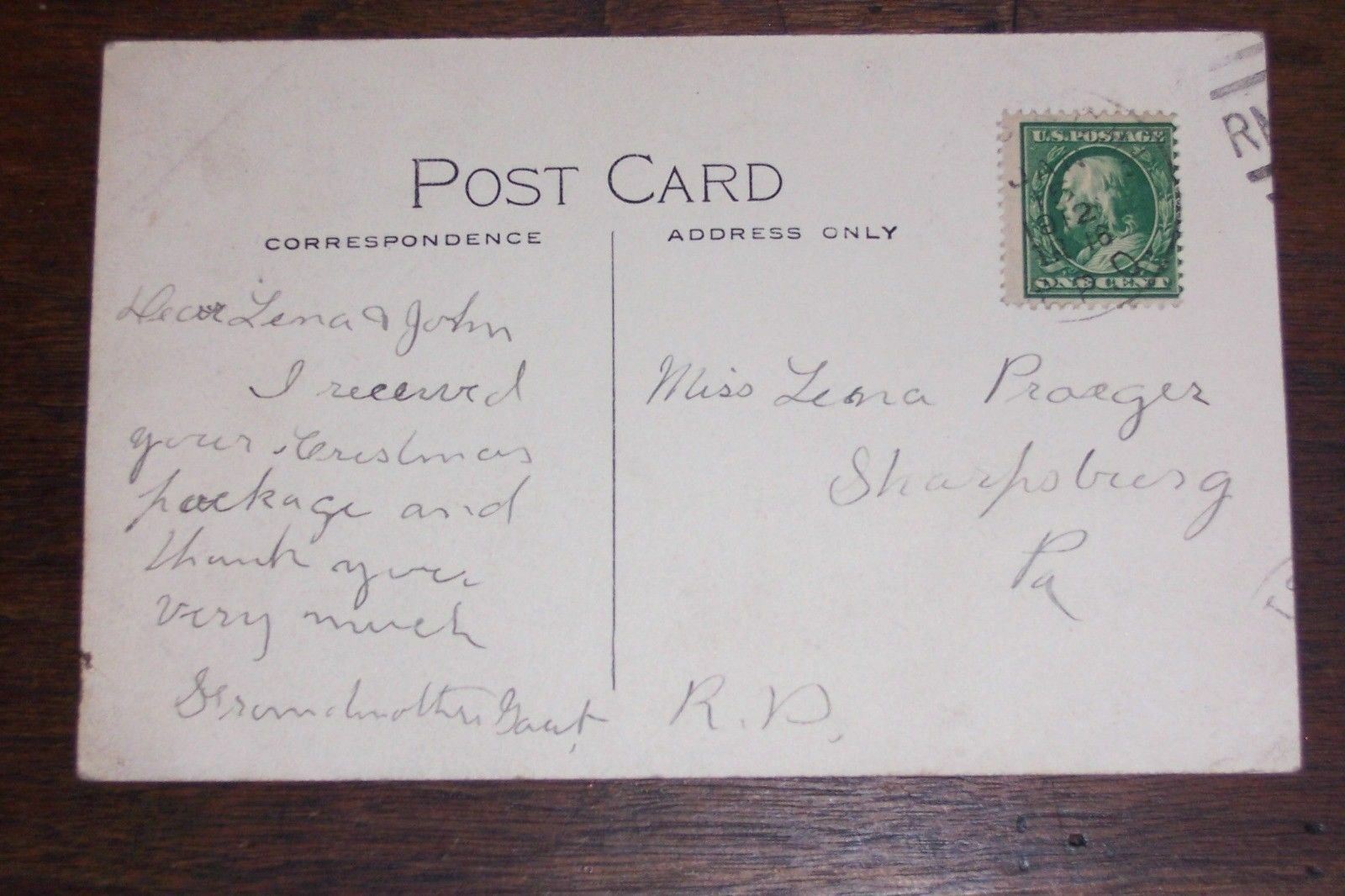 Vintage Postcard - Lake Talbot Near Wooster Ohio - RPPC Hand Colored ...