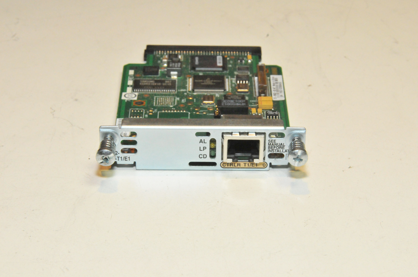 Cisco VWIC2-1MFT-T1/E1 1-Port T1/E1 Multiflex Trunk Voice/WAN Interface ...