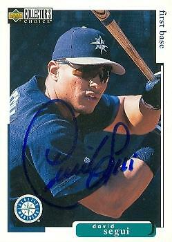 David Segui autographed Baseball Card (Seattle Mariners) 1998 Upper ...