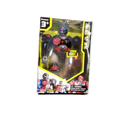 Cybotronix M.A.R.S. Motorized Attack Robo Squad Toy Robot Black & Red ...