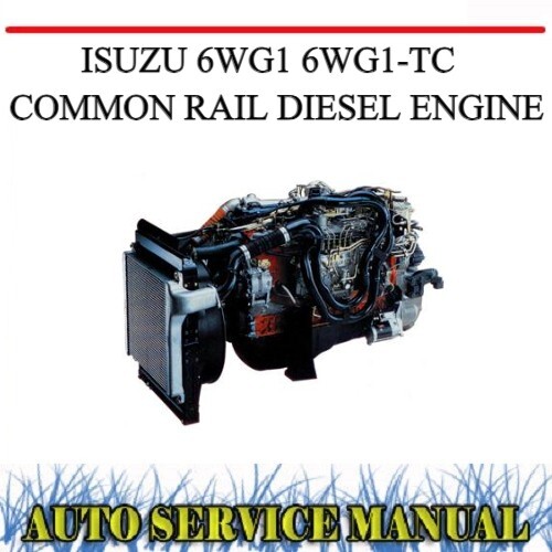 ISUZU 6WG1 6WG1-TC COMMON RAIL DIESEL ENGINE ONLY SERVICE REPAIR MANUAL ...