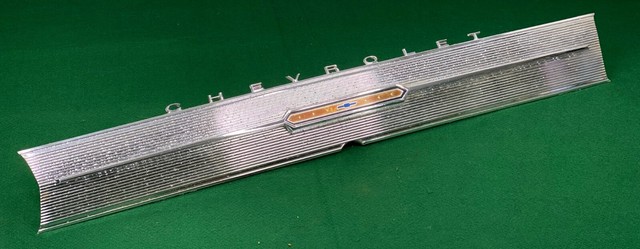 1965 Nova Chevy II SS Rear Finish Panel Trunk Lid Trim Chrome Moulding ...