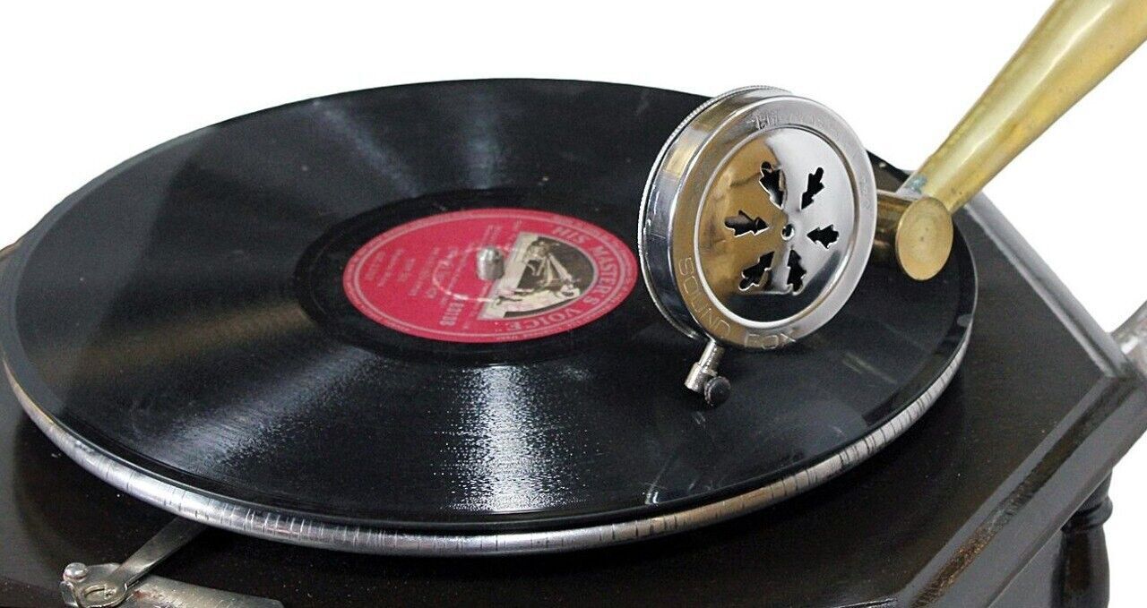 Collectible His Master Voice Phonograph Sound Box Head Gramophone ...