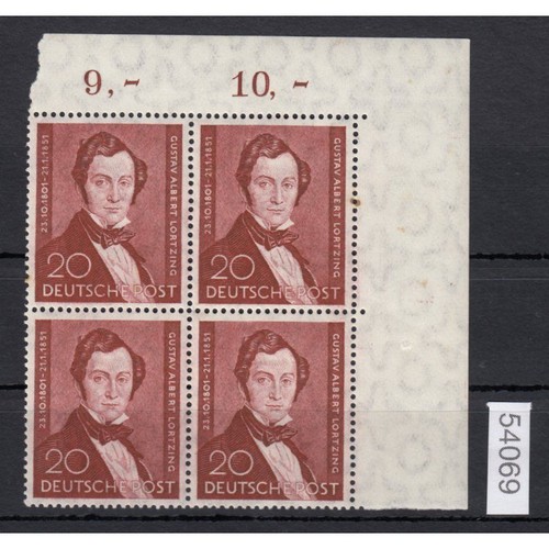 Berlin 1951, Mich.-No.: 74 ** Corner 4-Block Read | eBay Australia