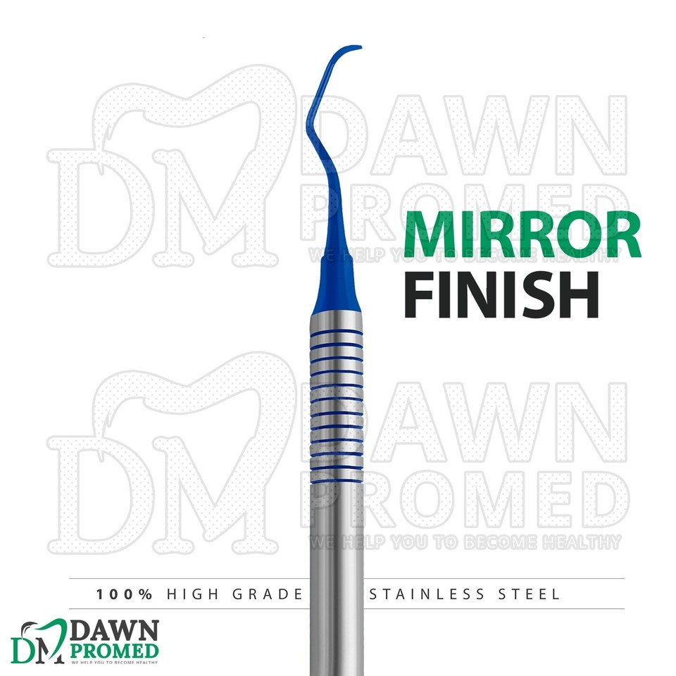 3 Pcs Mccall Sickle Scaler 13S/14S Blue Tip With Blue & Silver Hollow ...