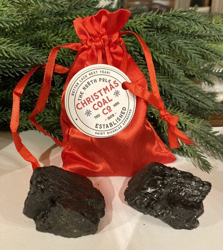 Real Lump Of Coal-(2 Lumps Per Bag) Santa’s Naughty List Gift ...