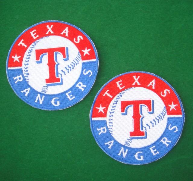 LOTS 2pcs baseball Texas Rangers Iron On Embroidered Badge Patch ...