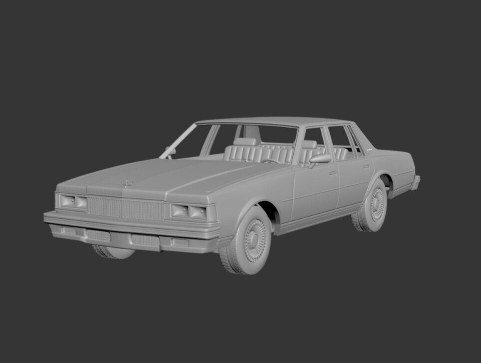 1977 Chevrolet Caprice - 1:10 Scale - Model RC Car Diecast Interior 1: ...