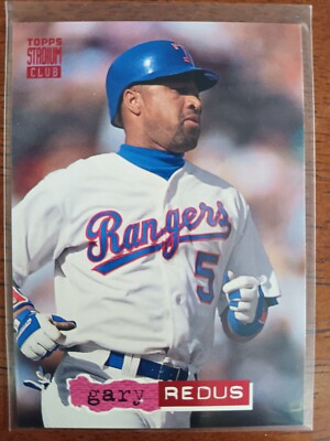 GARY REDUS TEXAS RANGERS 1994 TOPPS STADIUM CLUB BASEBALL CARD #514 | eBay