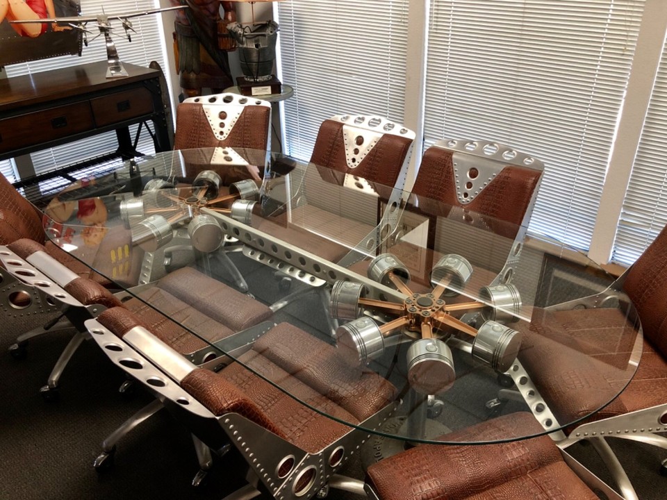 VINTAGE AVIATION AIRPLANE FURNITURE 6-PCS WW2 HIGH FLYING STYLE! | eBay