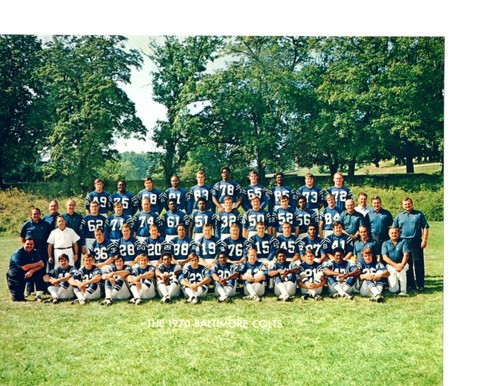 1970 BALTIMORE COLTS 8X10 TEAM PHOTO UNITAS CURTIS MARYLAND FOOTBALL ...