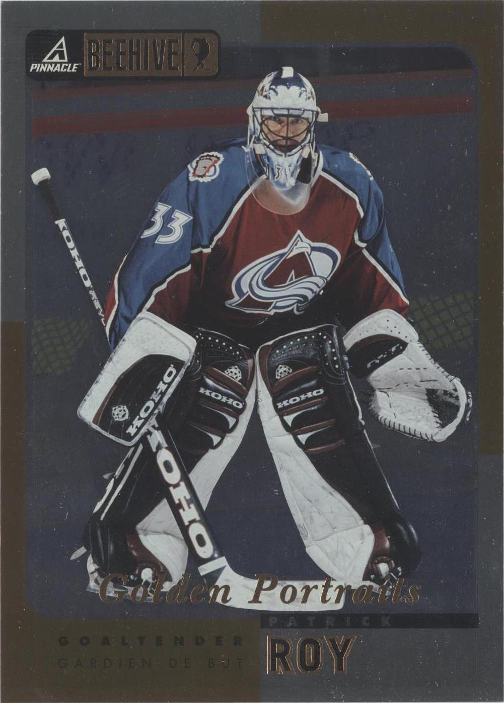 1997-98 Pinnacle Beehive - Patrick Roy #19 Golden Portraits for sale ...