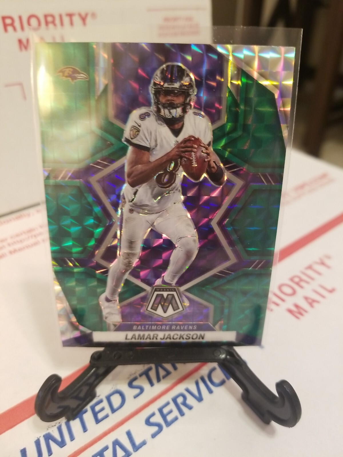 2020-2022 Panini Mosaic Baltimore Ravens 8-Card Parallel Lot Lamar ...