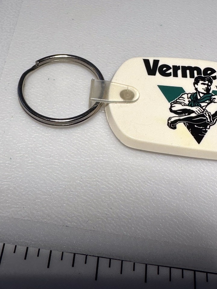 Vintage Pella Iowa Vermeer Manufacturing Farm Ag Equipment IA Keychain ...