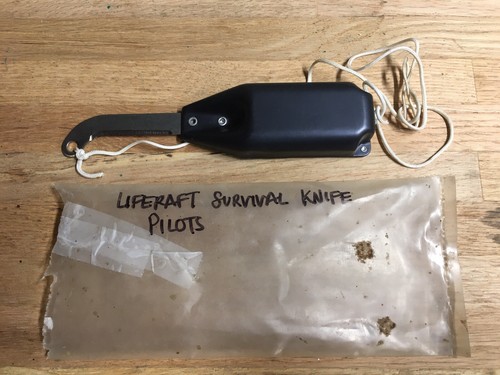 US Air Force Military Survival Life Raft Floating Knife..collectible ...