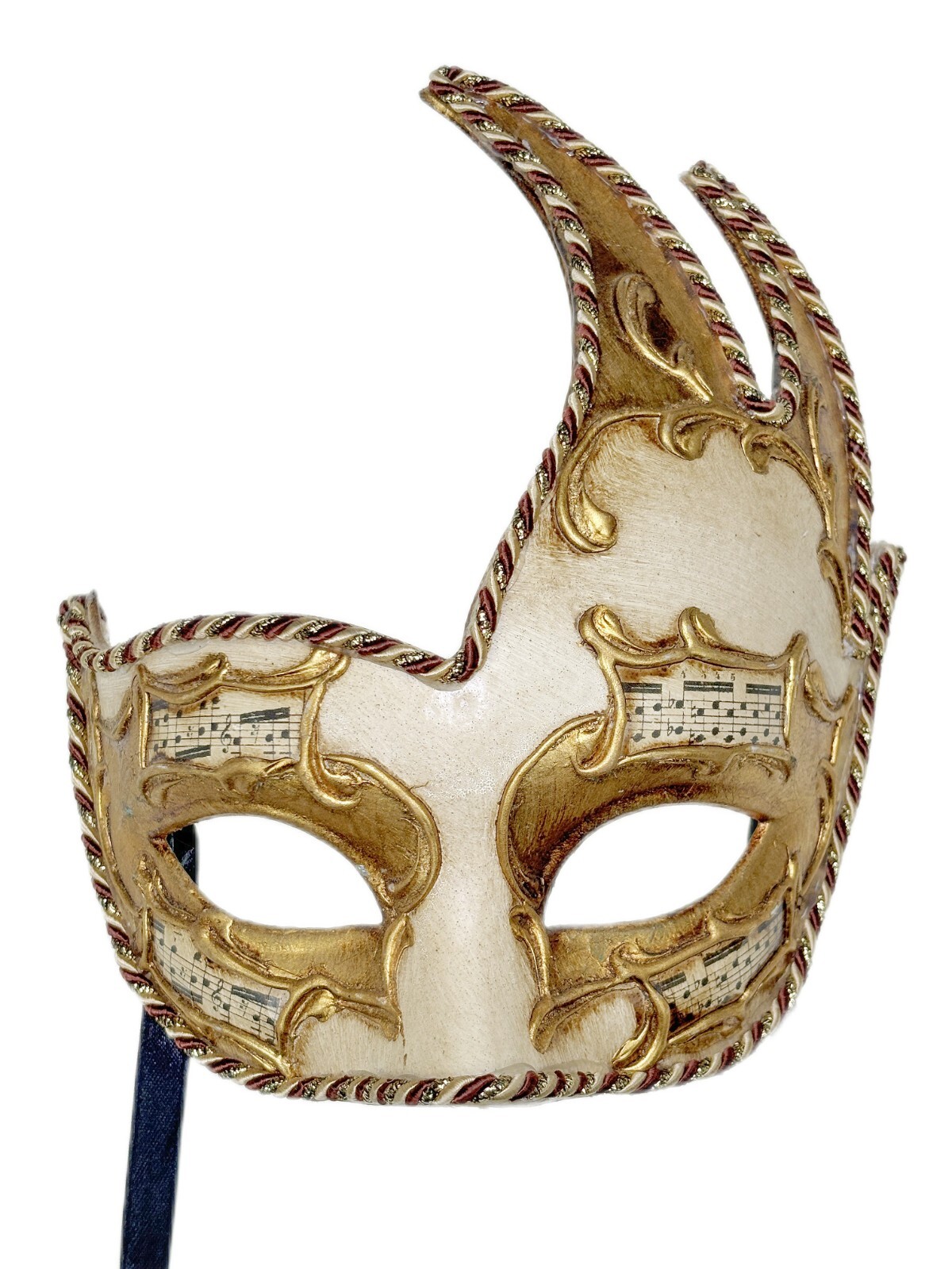 Masquerade Carnival Mask Musical Notes Eyelet Harlequ… - Gem