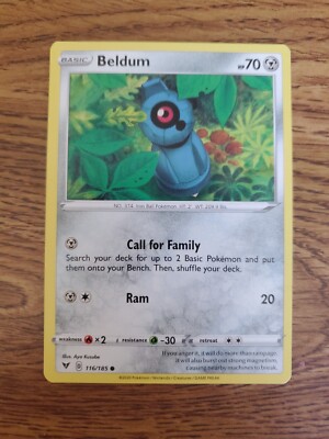 Pokemon Beldum Single Card Basic 70h | eBay