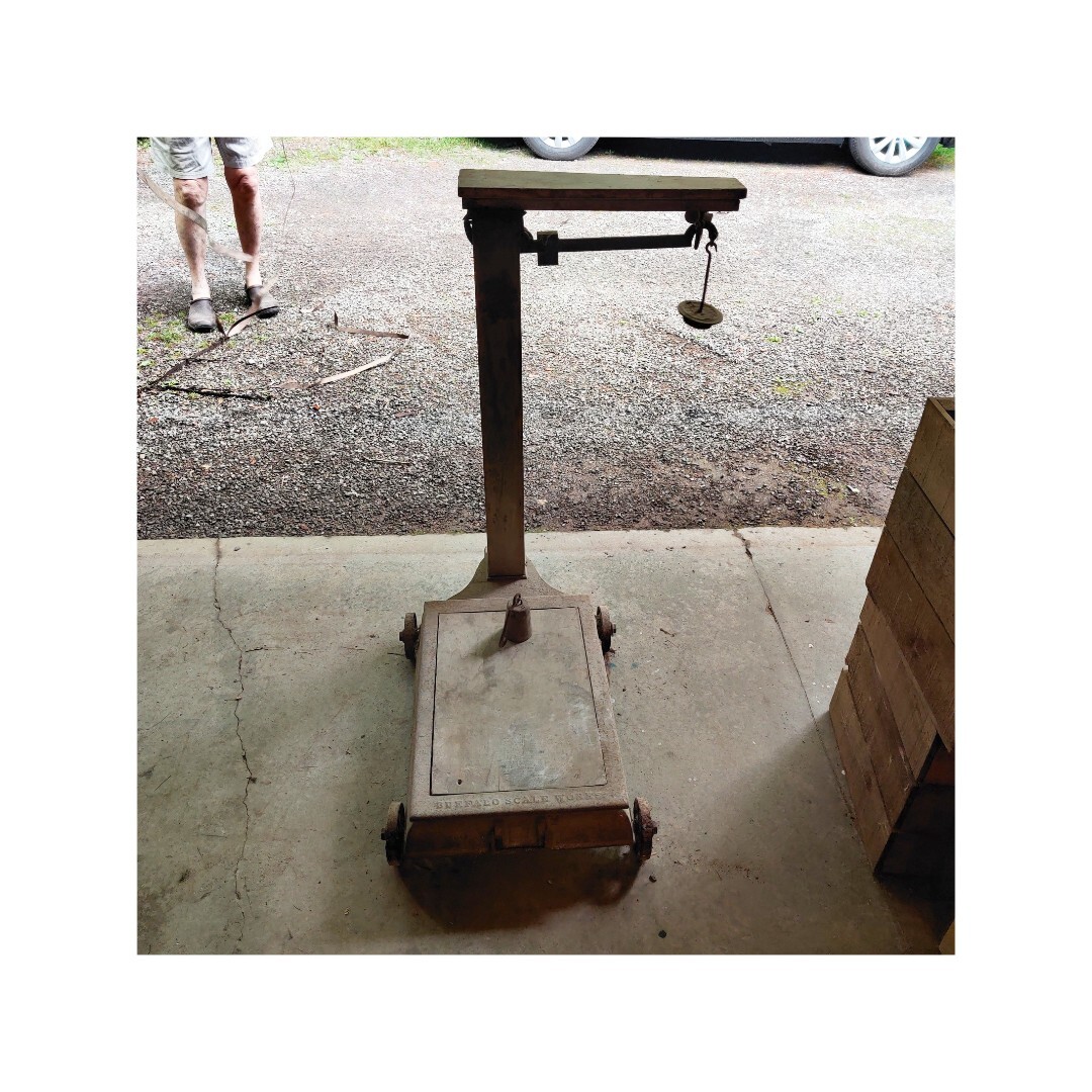Antique platform scale Buffalo Scale Works Company - vintage grain ...