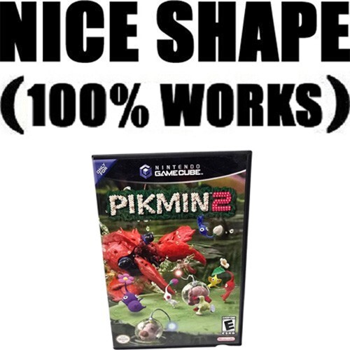 GAMECUBE Pikmin 2 game disc *w/Original BLACK LABEL Case* (2004) TESTED ...