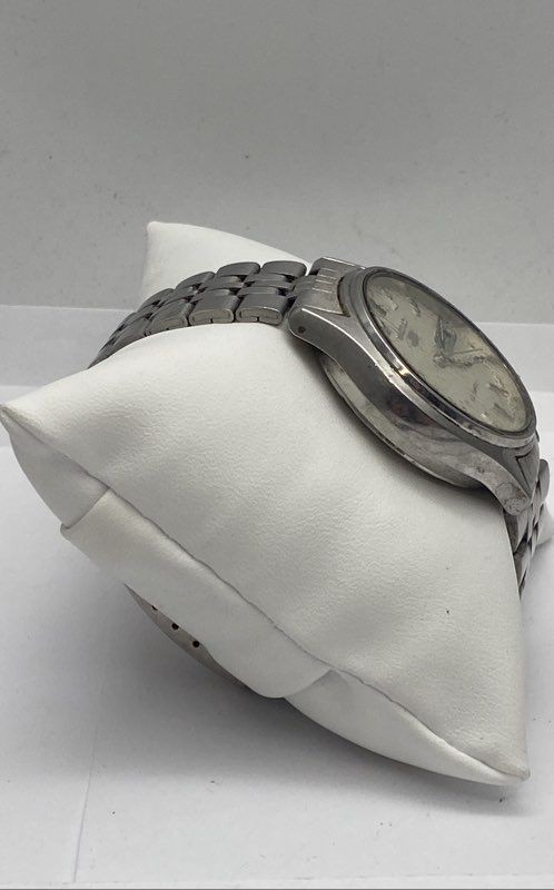 Seiko 4 34mm WR Automatic White Dial Day/Date Vintage Stainless Steel ...