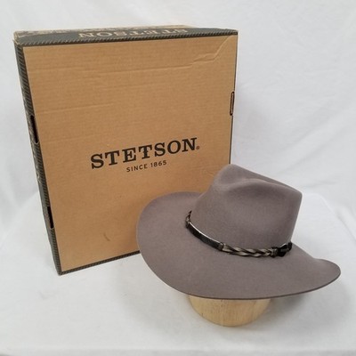 Stetson Drifter 4X Buffalo Felt Stone Cowboy Hat IOB Mens 7 Western USA ...