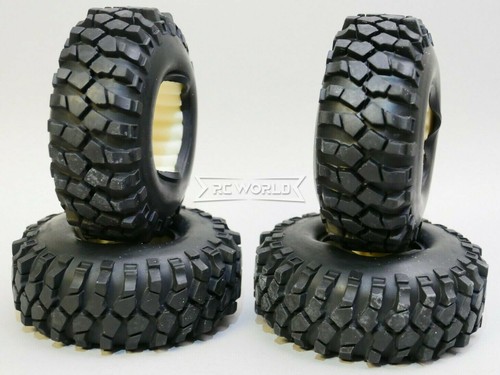 RC 1/10 Rubber TRUCK Tires 1.9 OFF ROAD Treads 108mm X 40MM W/ Foam ...
