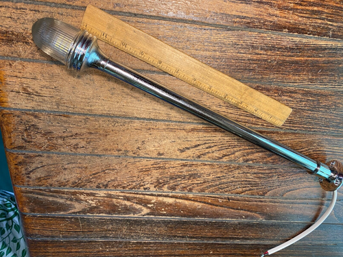 Vintage Chromed Brass 18" Glass Lens Stern Light, New Wiring/LED | eBay