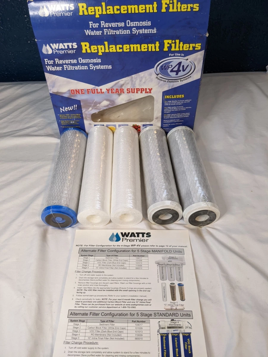 Watts Premier Water Filter Replacement