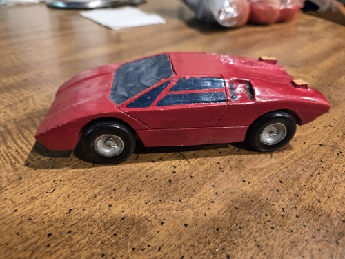 Vintage Cub Scout Pinewood Derby Car Lamborghini Style | eBay UK