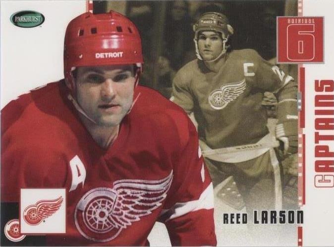 2003-04 Parkhurst Original Six Detroit Red Wings - Captains Reed Larson ...