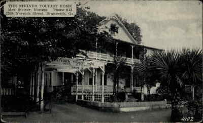 Brunswick Georgia GA Steiner Tourist Home Vintage Postcard | eBay