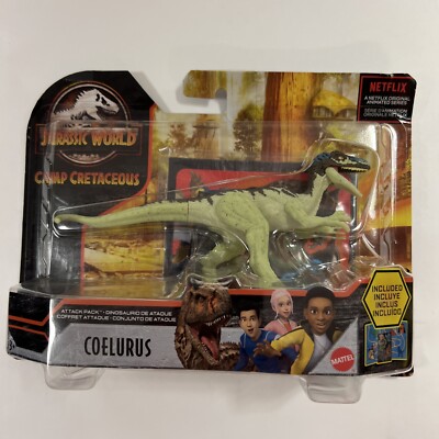 Jurassic World Camp Cretaceous Attack Pack Coelurus HBX29 Mattel 2020 ...