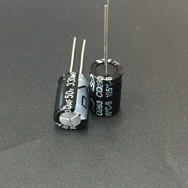 50pcs 330uF 50V SD CD263 50V330uF 10X16 Electrolytic Capacitor | eBay