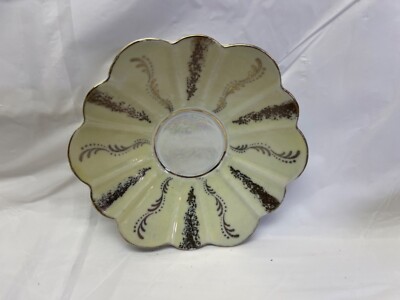 Shafford Japan Hand Decorated Orphaned saucer Yellow gold bone china | eBay