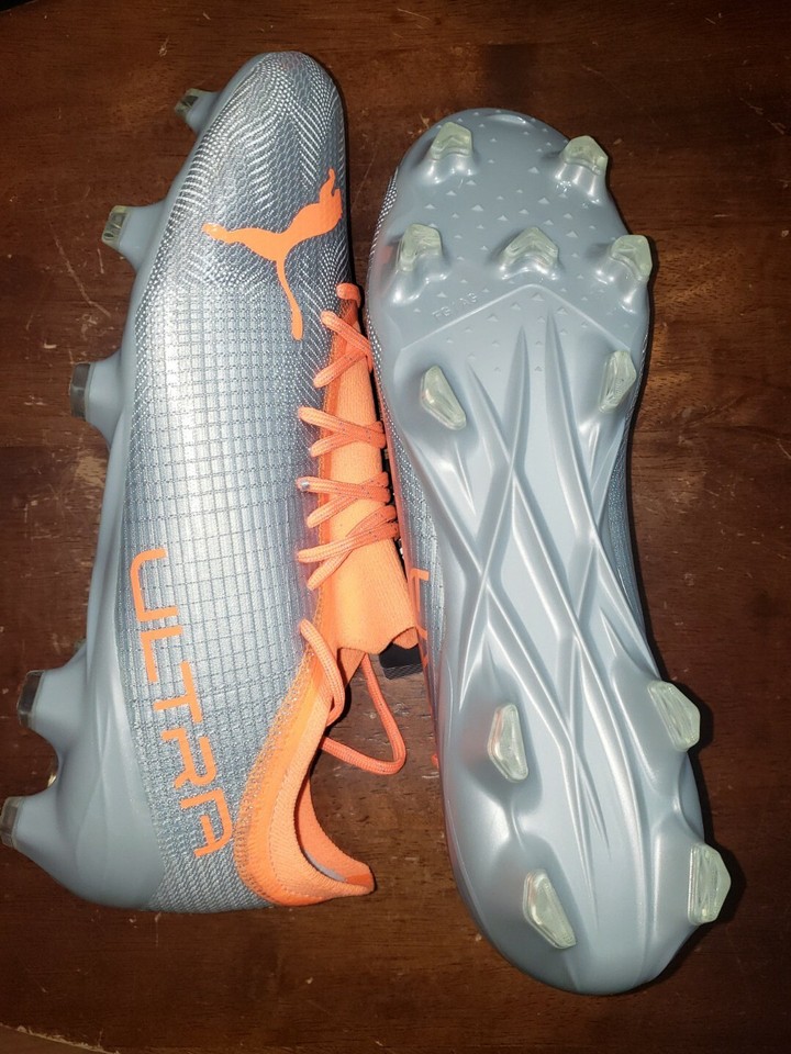 PUMA ULTRA 2.4 FG AG SOCCER CLEATS MEN'S Size 10 GRAY/ORANGE NEW | eBay