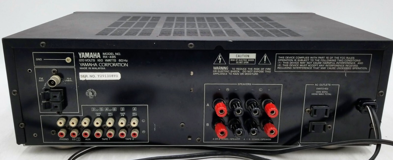 Yamaha Natural Sound Stereo Receiver RX-495 | eBay