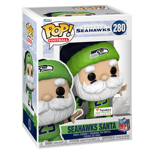 Funko POP! NFL Seattle Seahawks 2024 Santa Claus Vinyl Figure #280 | eBay