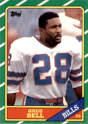 1986 TOPPS! GREG BELL BUFFALO BILLS #386 | eBay