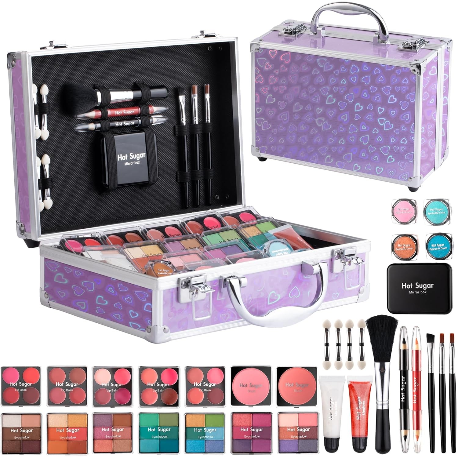 Hot Sugar Makeup Kit for Teenager Girls - Full Starter Cosmetics Purple ...