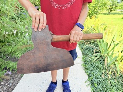 Antique Broad Axe 13 in. Signed Large | eBay